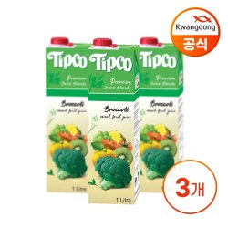 [소비기한 25.07.04] 팁코 브로콜리 혼합주스 1L X 3팩 - SSG.COM