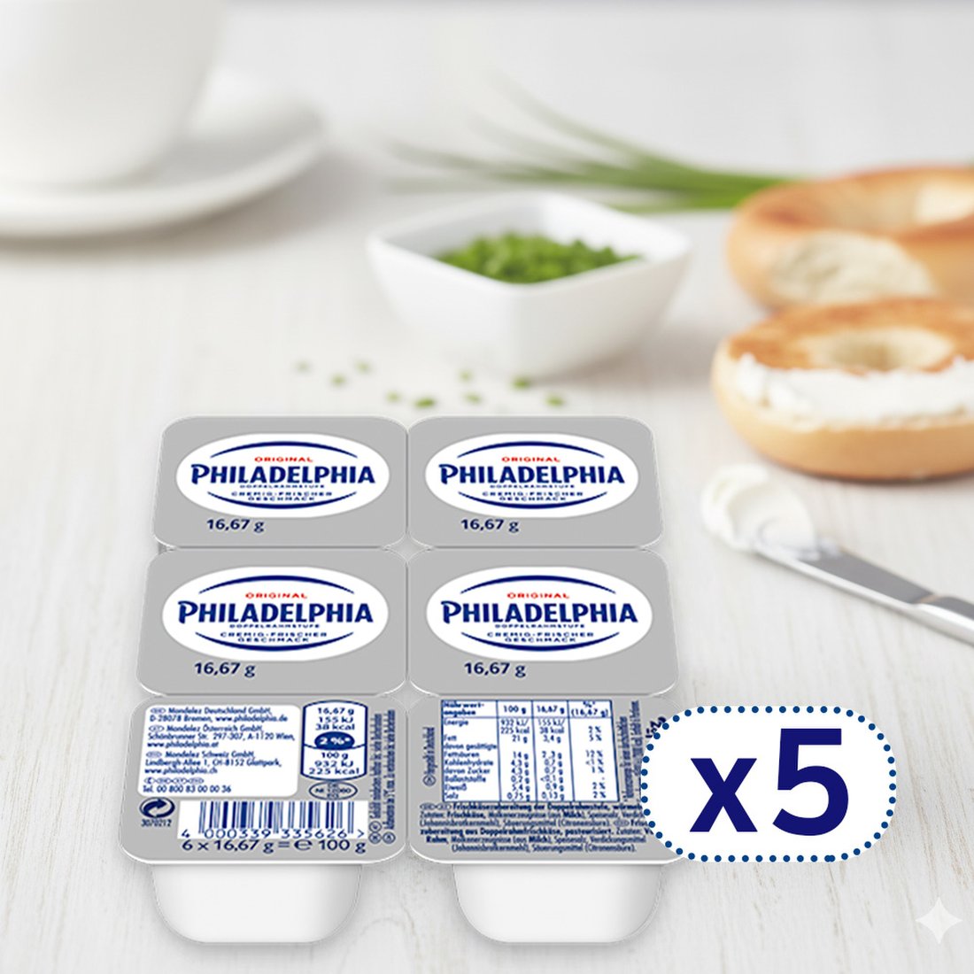 필라델피아 포션 크림치즈 16.67g 30개 (6개X5세트), 믿고 사는 즐거움 SSG.COM