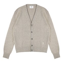 [아미]23FW HKC127 005 265 남성하트 로고 캐시미어 가디건 베이지 - SSG.COM