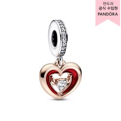 [백화점 보증서 제공]투톤 래디언트 하트 댕글 참_782450C01 - SSG.COM