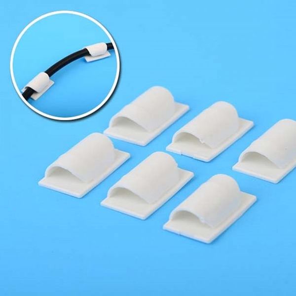 케이블 선 정리기 TV 전선 화이트 6p X ( 4매입 ) - SSG.COM