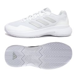 아디다스 게임코트 2.0 올코트 테니스화 인도어화 실버 HQ8476 - SSG.COM