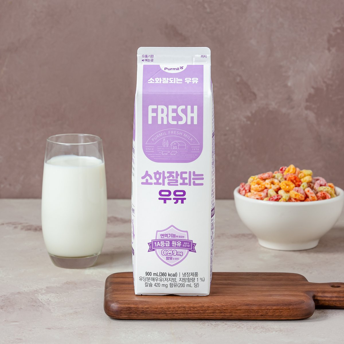 [푸르밀] 고칼슘저지방 소화잘되는우유 900ML - SSG.COM