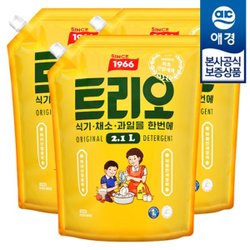 트리오 레트로 주방세제 리필 2.1L x3개 - SSG.COM