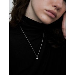 bumpy thin chain necklace - silver - SSG.COM