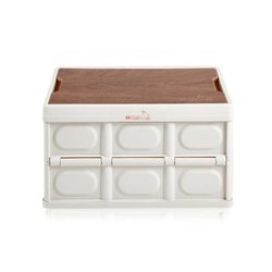 포레스트큐브 멀티 수납 폴딩박스 56L 우드상판포함 - SSG.COM