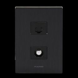 전화통신아트2 1개용 8P+CATV 1방올블랙 - SSG.COM