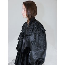 RIBBON DETAIL BOMBER JACKET_TT3W006BK - SSG.COM