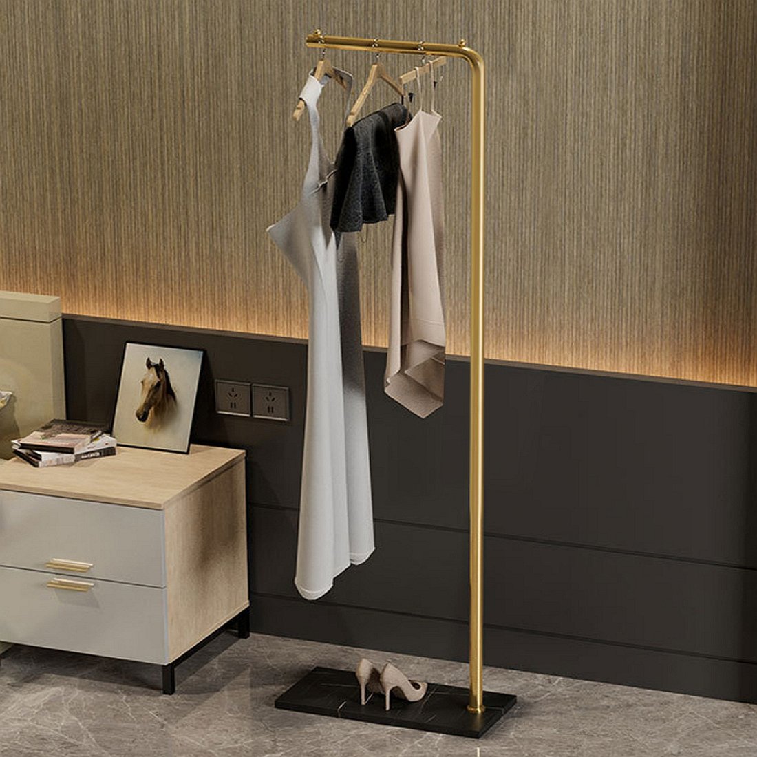 스탠드 행거 골드 인테리어 미니 코너 틈새 옷걸이 옷가게 거실 사무실 호텔 튼튼한 행거, 이마트몰, 당신과 가장 가까운 이마트