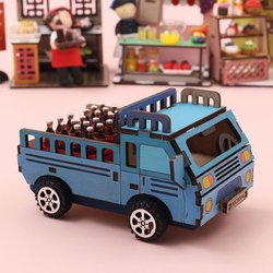 우드 DIY 트럭 만들기 키트 MDF 조립 나무 자동차 색칠 놀이 - SSG.COM