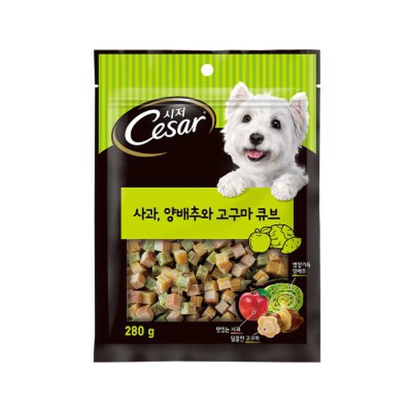 시저 애견간식 사과 고구마와 양배추 280g - SSG.COM