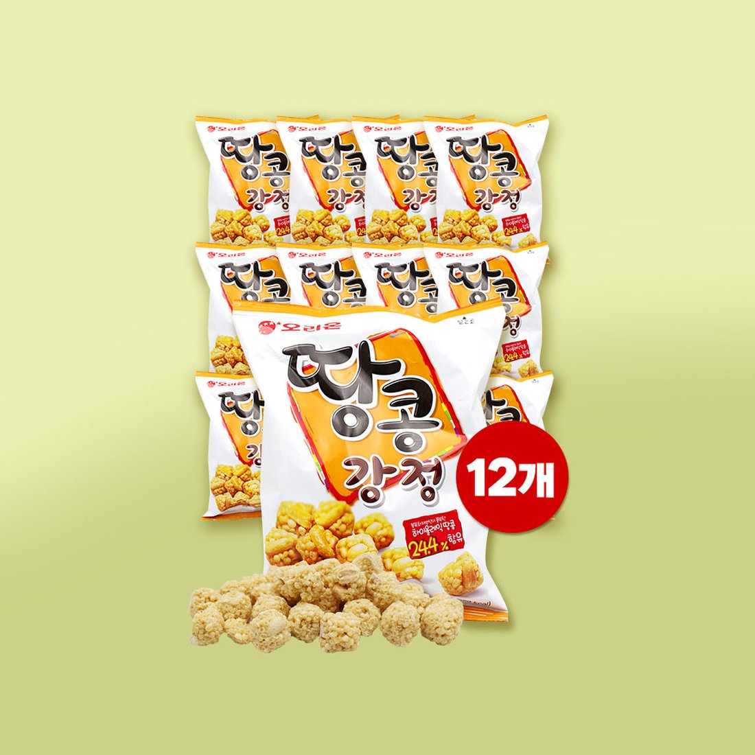 오리온 땅콩강정 147g x12개 / 대용량과자 스낵 강정, 믿고 사는 즐거움 SSG.COM