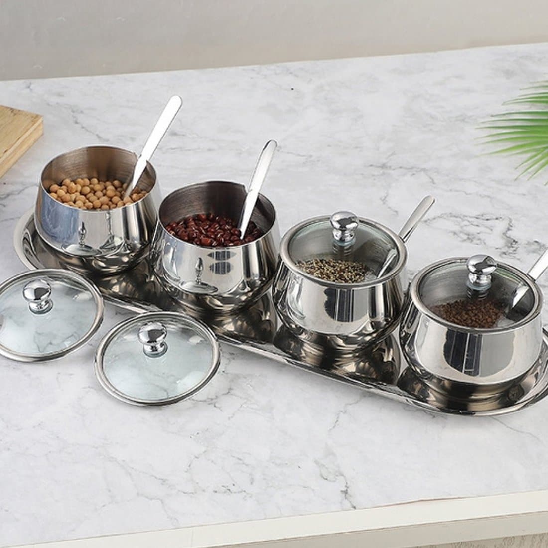 DT-820스텐 양념통 4P세트 조미료통 용기 양념병-리빙톡톡[무료배송], 믿고 사는 즐거움 SSG.COM