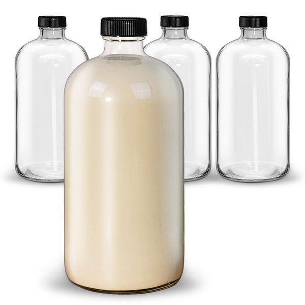 (1박스 4개) 보스턴 유리병 950ml BS950 밀폐 보틀 32oz 랩 스타일 용기 - SSG.COM