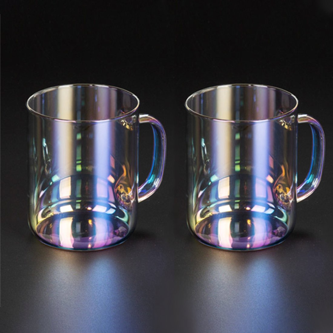 오로라내열머그 300ml 2P세트 물잔 아메리카노 냉커피잔 유리컵 감성 가벼운머그컵 집들이선물, 믿고 사는 즐거움 SSG.COM