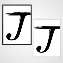 1300K FA128 알파벳J 붓터치 인테리어 액자 A2 - SSG.COM